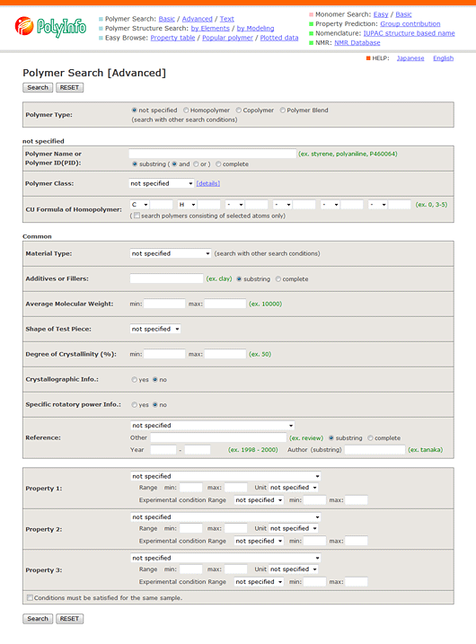 [PoLyInfo HELP] Instruction